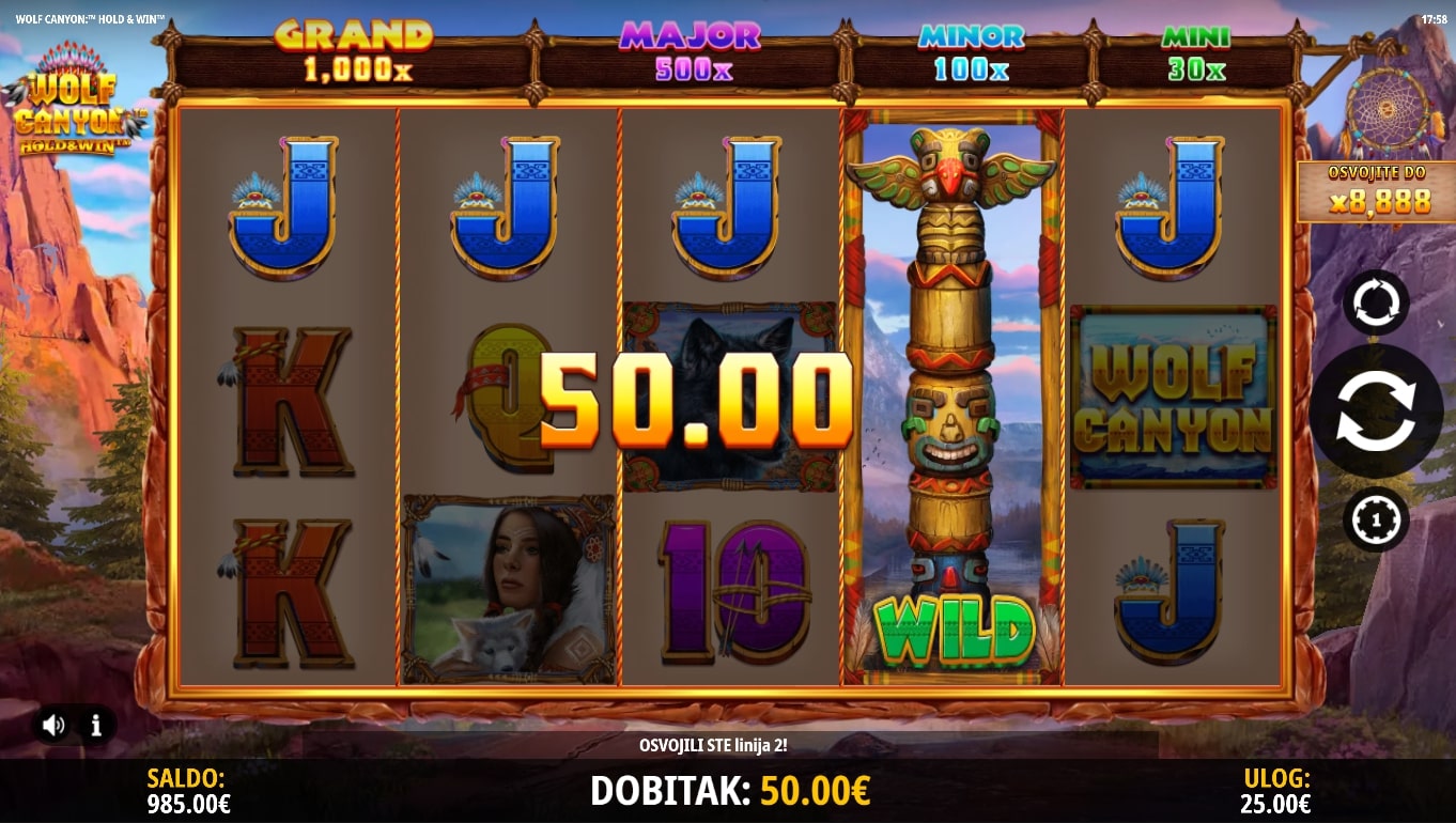 Wolf Canyon: Hold & Win